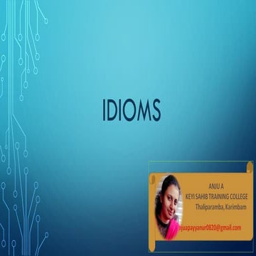 IDIOMS AND PHRASES ON FISH | PPTX