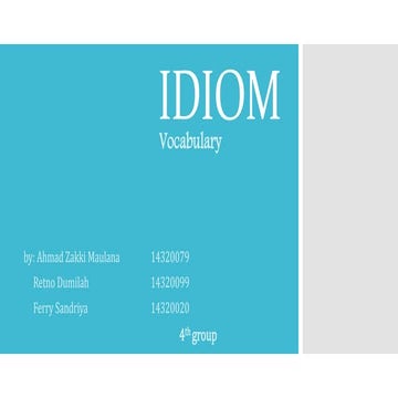 Idiom | PPTX | Dogs | Pets