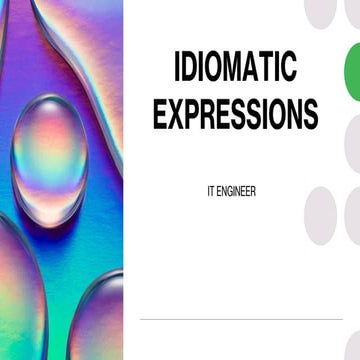 Idiomatic Expressions-mata | PDF | Technology & Computing