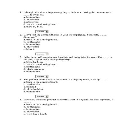 pop quiz on the lessons connected with presentations | DOCX