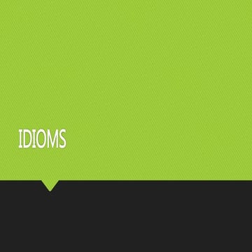 Idioms | PPT