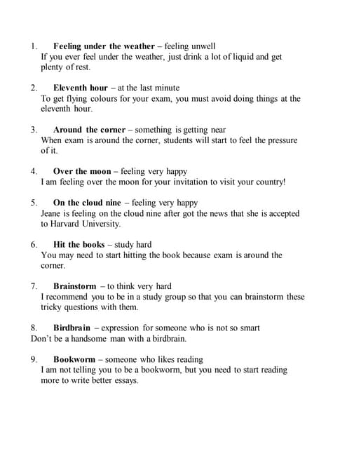 English Grade 6 idiomatic expressions Interactive Quiz | PPTX