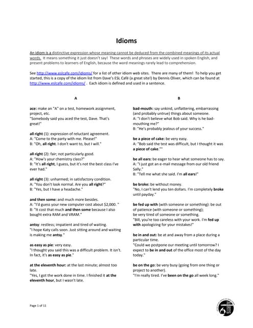 Ec work-idioms-intermediate-advanced | DOC
