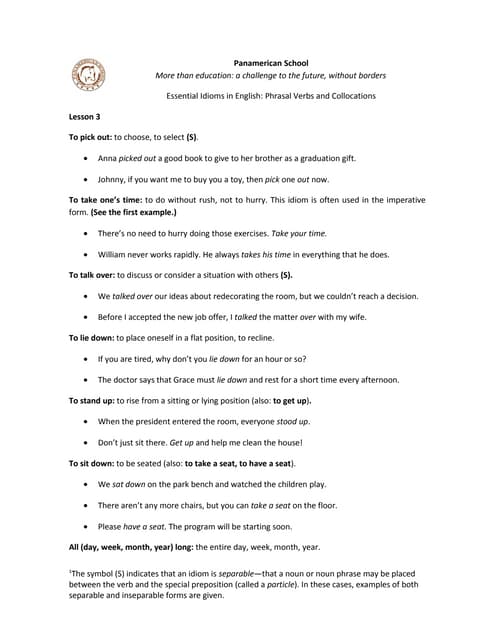 IDIOMS CHALLENGE ANSWER KEY | PDF | Education