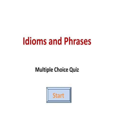 Idioms and phrases | PPTX
