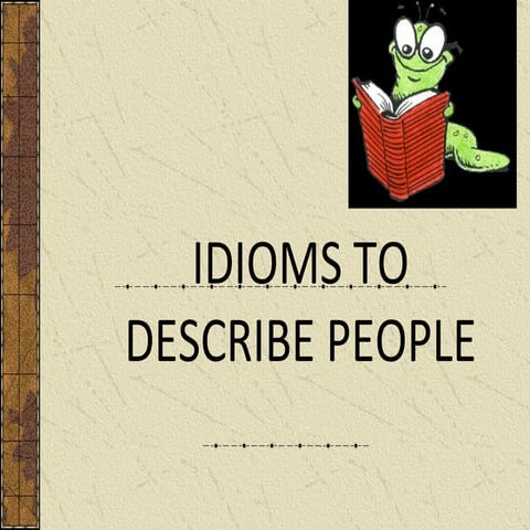 Idioms people | PPT