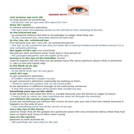 Idioms with eye | PDF