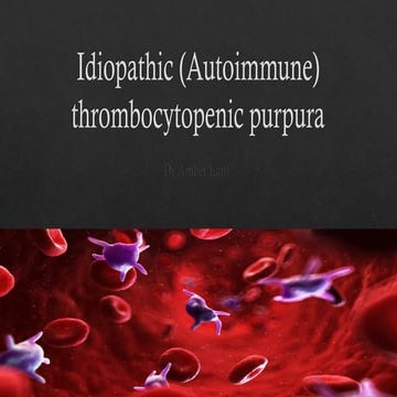 Immune thrombocytopenic purpura(ITP) .pptx