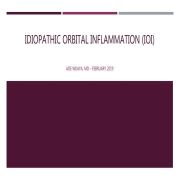Idiopathic Orbital Inflammation | PPTX