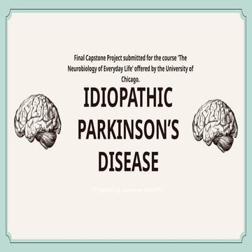 Idiopathic Parkinson’s disease by Giovanna Medeiros.pptx