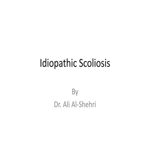 Lenke Classification for Adolescent Idiopathic Scoliosis (AIS) | PPTX