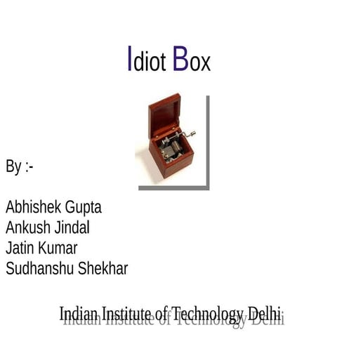 Idiot box | PDF