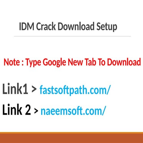IDM Crack With Internet Download Manager 6.42 Build 3 | PPTX