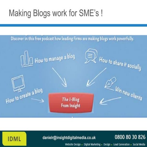 Idml how every business can use a blog to win new clients, simplify social media and gain new ...