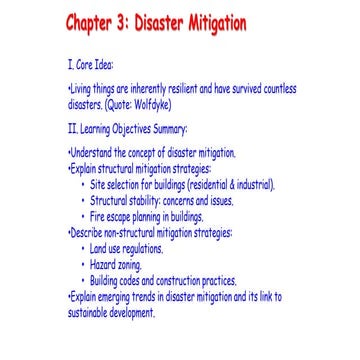 Mitigation Strategies: Preventing Loss of Lives and Property | PPTX