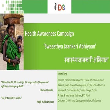 I do health awareness campaign | PDF