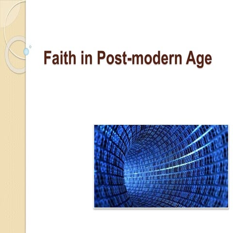 Idolatry in postmodern age | PPT