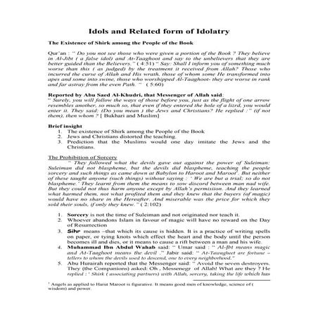 Idols And Other Types Of Idolatry | PDF