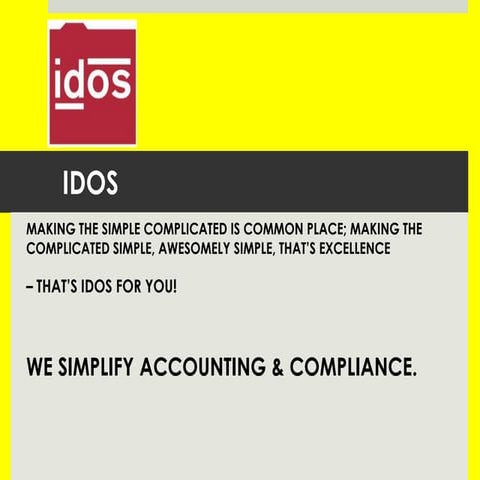 IDOS - ACCOUNTING & COMPLIANCE | PPTX