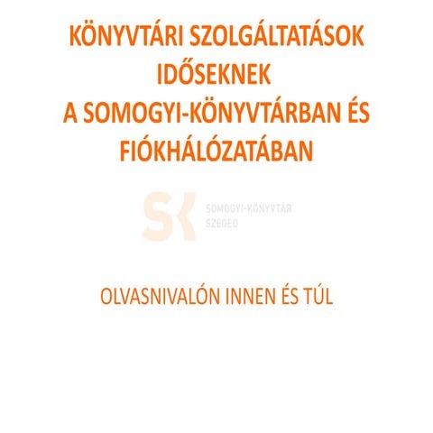 Idosek kvti ellatasa | PPT