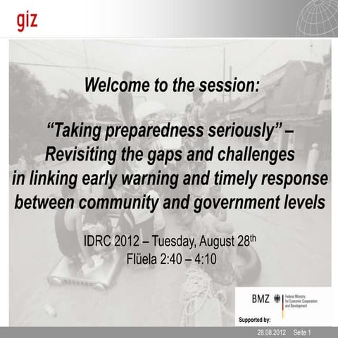 Idrc introduction giz | PPTX