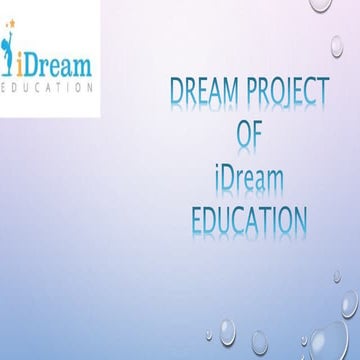 idream Education - CSR Initiatives in Education Sector | PPTX