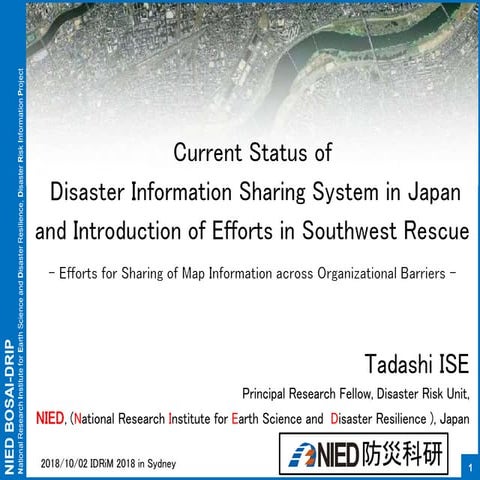 Current Status of Disaster Information Sharing System in Japan and ...