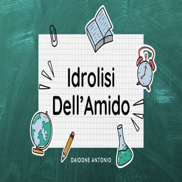 Idrolisi Dell’Amido_EsperimentoScientifico | PDF