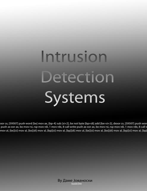 IDS - Intrusion Detection Systems (MK) | PDF IDS - Intrusion Detection Systems (MK) | PDF