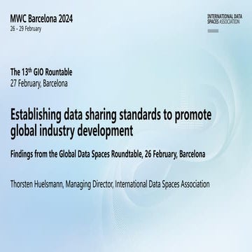Establishing data sharing standards to promote global industry ...