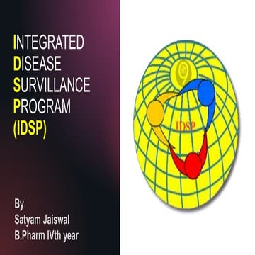 IDSP- Integrated Disease Surveillance Programme | PPTX