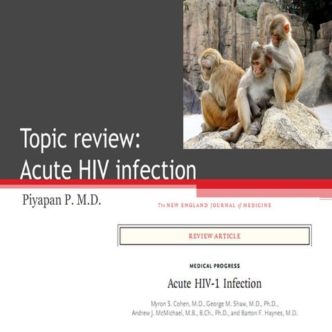 Immunology and Detection of Acute HIV-1 Infection | PPT