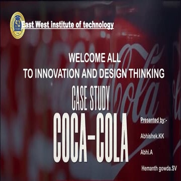 IDT Coca cola business case study PPT(Abhishek.kk) .pptx