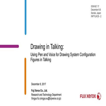 Drawing in Talking: Using Pen and Voice for Drawing System ...