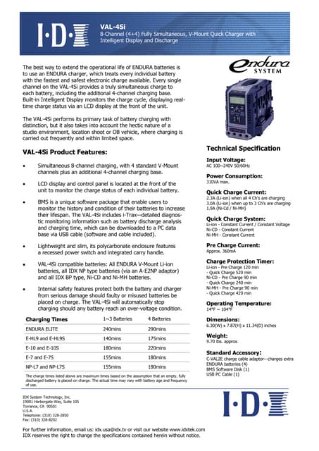 IDX DUO-150 Datasheet | PDF