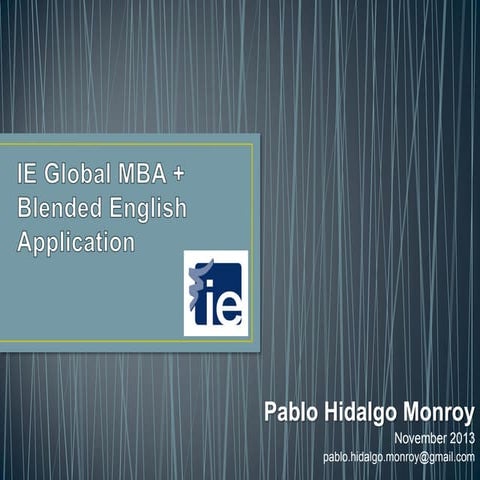 IE Application Essay Question - H | PDF | Business | Business and Finance