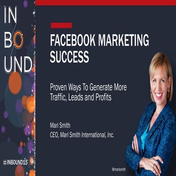 Mari Smith - Facebook Marketing Success: Proven Ways To Generate More ...