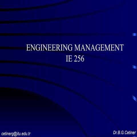 ENGINEERING MANAGEMENT decision making planning | PPT
