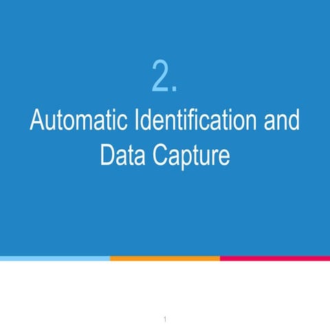 Automatic Identification and Data Capture Techniques | PPT