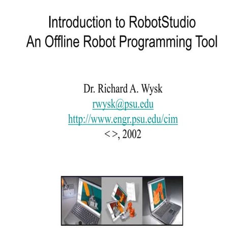 ie450RobotStudio.ppt | Programming Languages | Computing