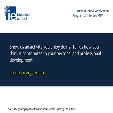 Ie business school question i. lc | PPT