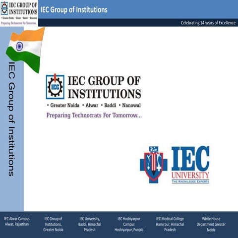 IEC Group of Institutions| Greater Noida | PPTX
