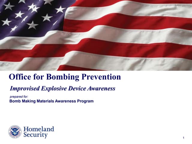 In-depth IED Awareness Training | PPTX