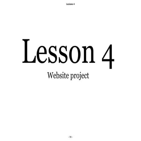 lesson 4 - Website Project | PDF