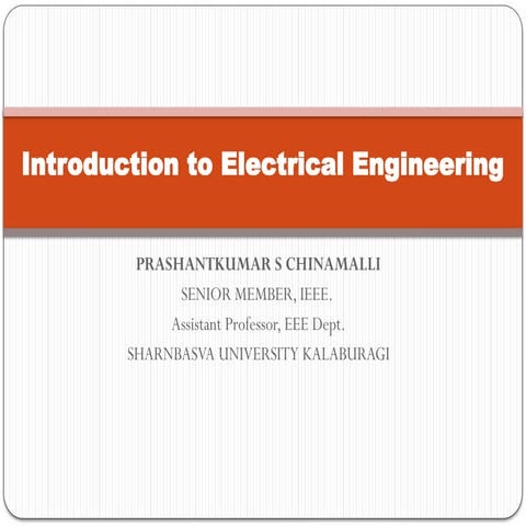 Introduction to Electrical Engineering- MOD 1.pptx