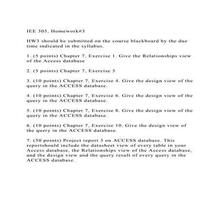 IEE 305, Homework#3HW3 should be submitted on the course black.docx