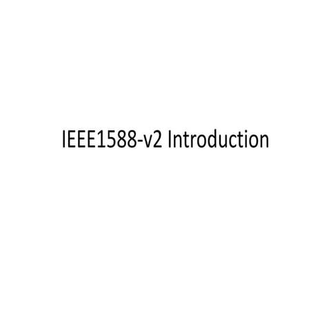 IEEE1588-v2 | PPTX