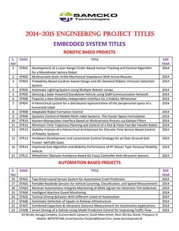 IEEE 2012 Embedded_project_titles_2012-13-final | PDF