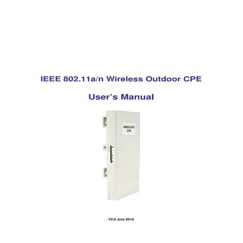 Manual CPE User guide | PDF