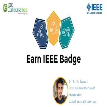 IEEE Collabratec Badge Program - IEEE Discover Badge | PPT